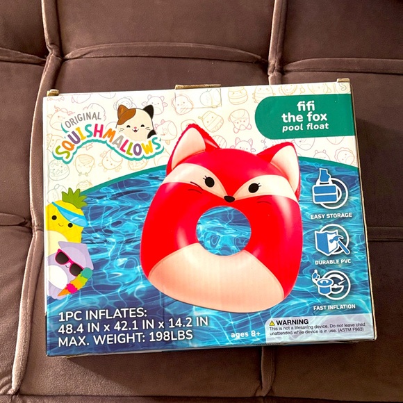 Squishmallows | Toys | Squishmallows Fifi The Fox Red Pool Float | Poshmark
